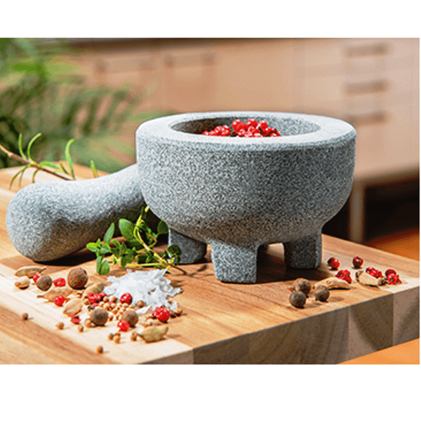 Ступка с пестиком гранитная GEFU, серый, 2 предмета (16500070) купить в ...